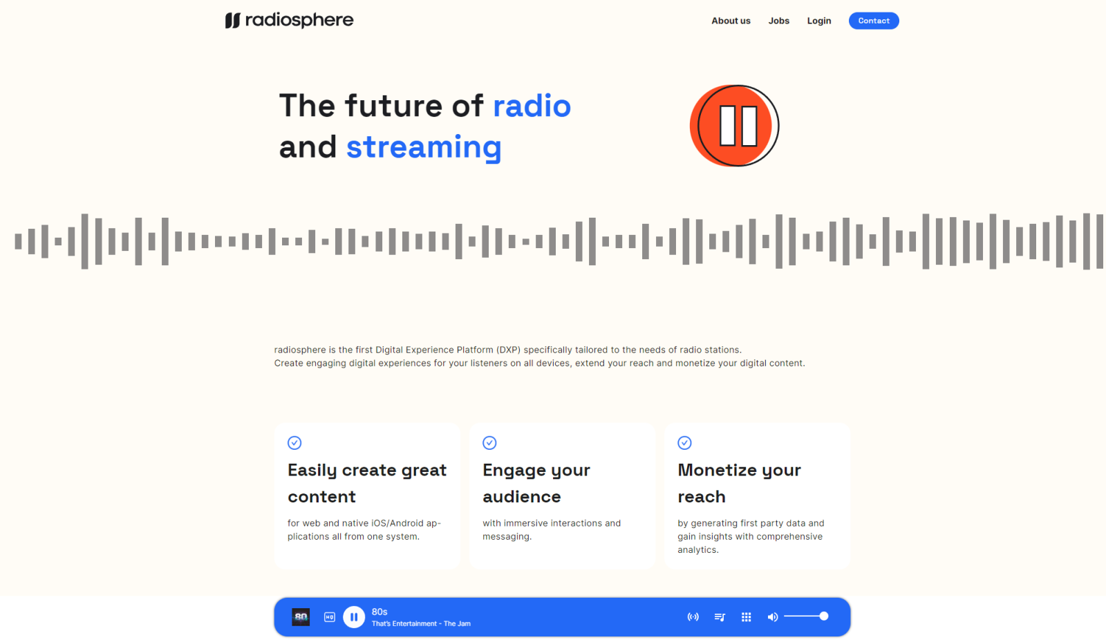 radiosphere - The Digital Experience Platform for Radio Stations